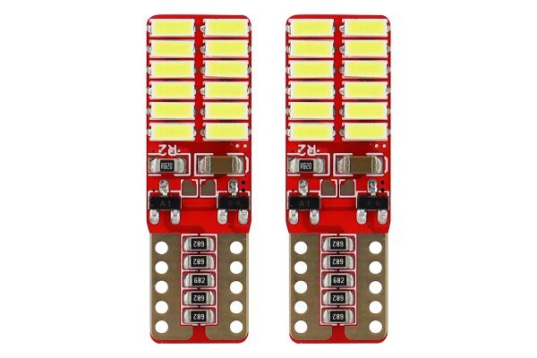 LED CANBUS 24SMD 4014 T10e (W5W) Bijela 12V / 24V