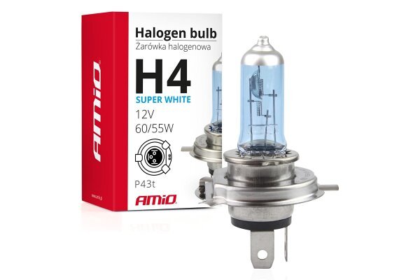 Halogena lampa H4 12V 60 / 55W UV filter (E4) Super bijela