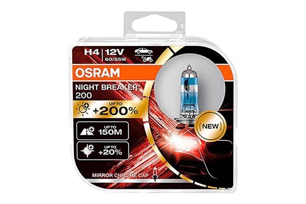 Osram H4 halogene sijalice 12V 60 / 55W P43t NIGHT BREAKER 200/2 kom /