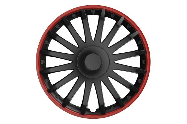 Hubcap Crystal 14" Black & Red (crna sa crvenim ukrasima)