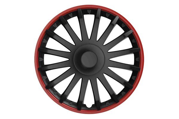 Hubcap Crystal 16" Black & Red (crna sa crvenim ukrasima)