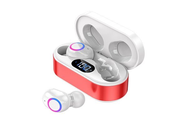 Bežične Bluetooth slušalice F12, crvene