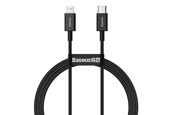 BASEUS USB-C kabl za Lightning Superior seriju, 20W, PD, 100 cm crni