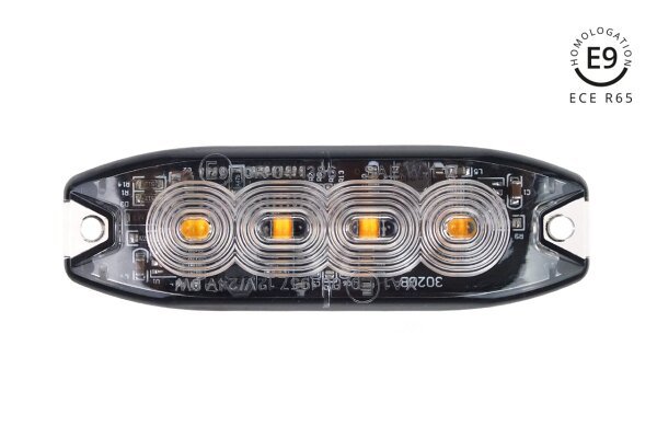 4x3W LED ravni blic R65 R10 12 / 24V IP67