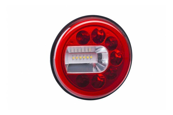 Multifunkcionalno zadnje svjetlo HOR 96B - LUNA, LED 12/24V, lijevo (zidna verzija, pozicijska, maglenka i rikverc, okrugli kabel 4x0,5 mm2, dužina 1,5 m)