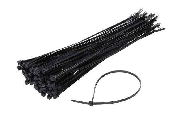 Vezice za kablove crne 2,5x200mm - 100 kom