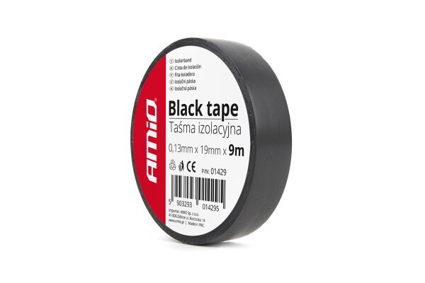 Izolaciona traka, crna 19mm x 9m (12kom/pak)