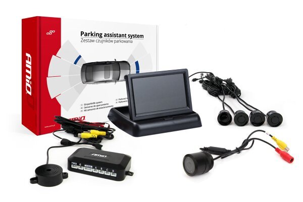 Komplet parking senzora TFT02 4.3" sa HD-301-IR kamerom 4 crna senzora