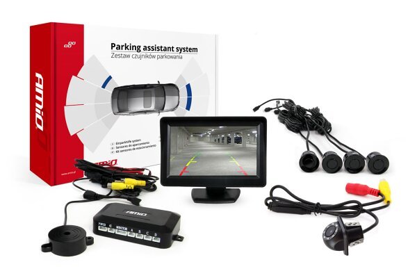 Komplet parking senzora TFT01 4.3" sa HD-305 LED kamerom 4 crna senzora