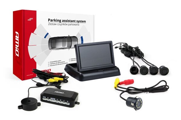 Komplet parking senzora TFT02 4.3" sa HD-308-LED kamerom 4 crna senzora