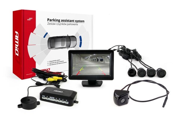 Komplet parking senzora TFT01 4.3" sa HD-310 kamerom 4 crna senzora
