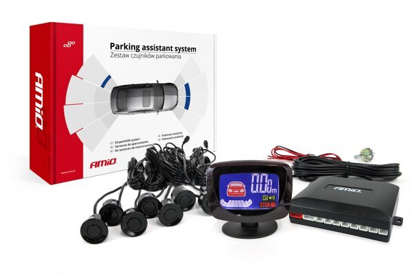 Parking senzori za vožnju unazad LED-GRAF 8 senzori crni