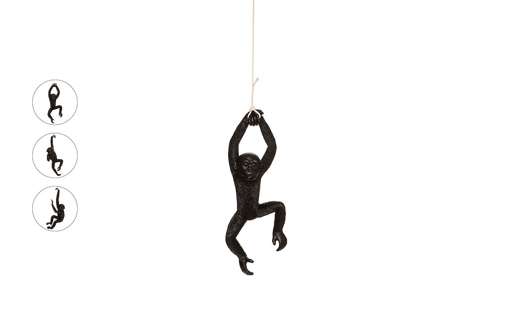 Dekoracija Hanging Monkey 21x39,5cm više vrsta