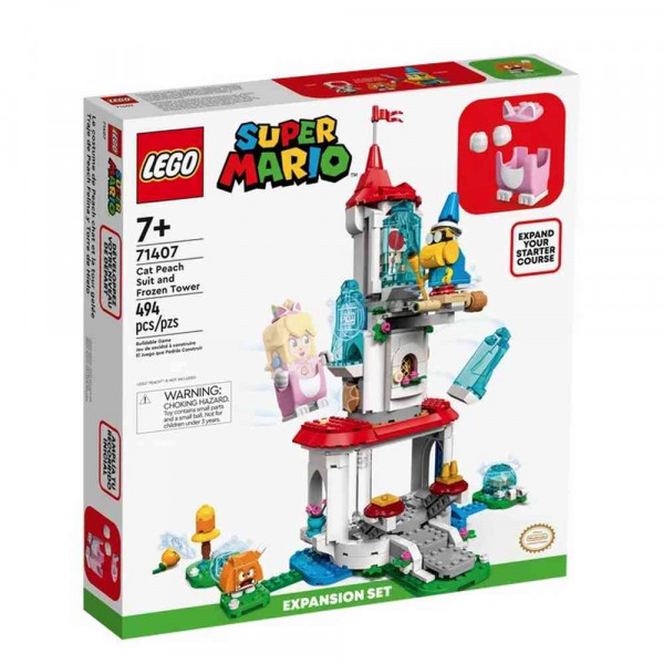 LEGO SUPER MARIO CAT PEACH SUIT AND FROZEN TOWER EXPANSION SET