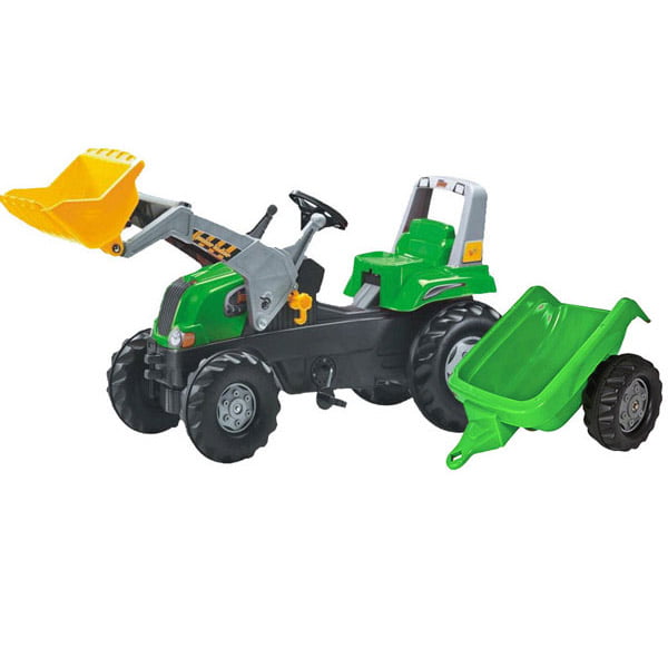 ROLLY TOYS Traktor Junior sa kid prikolicom i utovarivačem 812202