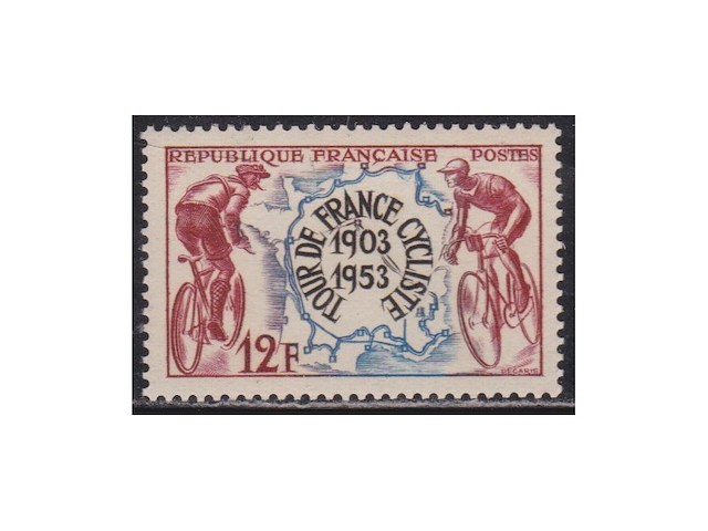 Francuska 1953 Biciklizam-`Tour de France` čisto