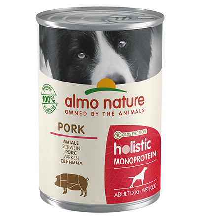 Almo Nature Dog Holistic Monoprotein svinjetina konzerva 400g