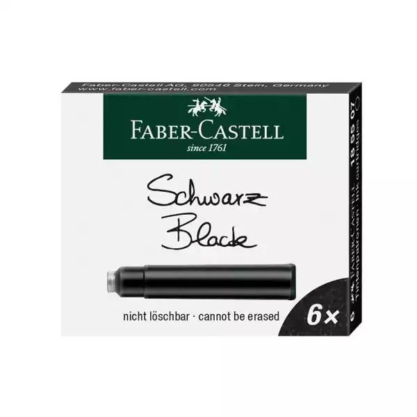 Faber Castell Patrone Faber Castell 1/6 crna 185507 ( B138 )