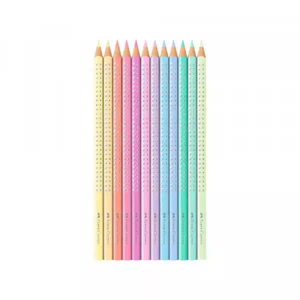 Faber Castell Drvene bojice Faber Castell Grip Sparkle pastel metalna kutija 1/12 201910 ( F395 )