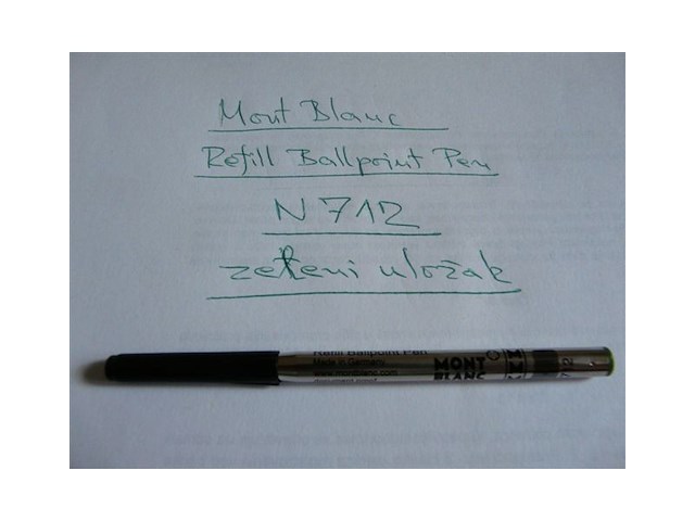 MONT BLANC Ballpoint Pen Refill N712 zeleni- nekorišćen