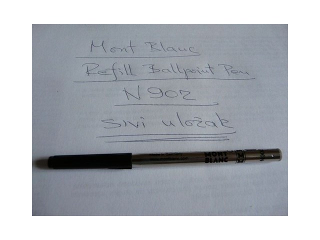 MONT BLANC Ballpoint Pen Refill N902 sivi - nekorišćen