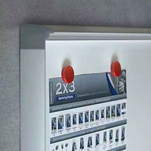 2x3 Tabla oglasna 2x3 GS42 2xA4 bela magnetna sa vratima i ključem 51X37 ( F662 )
