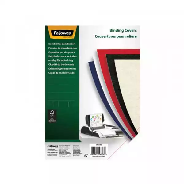Fellowes Karton za koričenje FELLOWES 5370104 250gr. A4, beli ( 9577 )