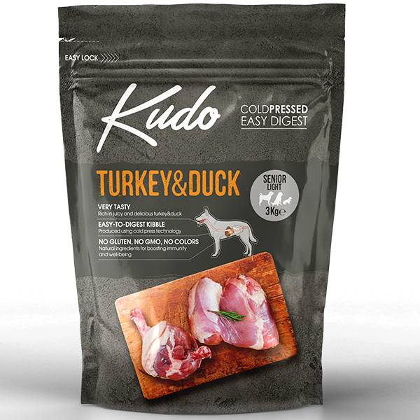 Kudo Turkey&Duck Senior Light - 3kg