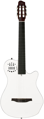 Godin Multiac Grand Concert SA Nylon White HG with case - ozvučena klasična gitara