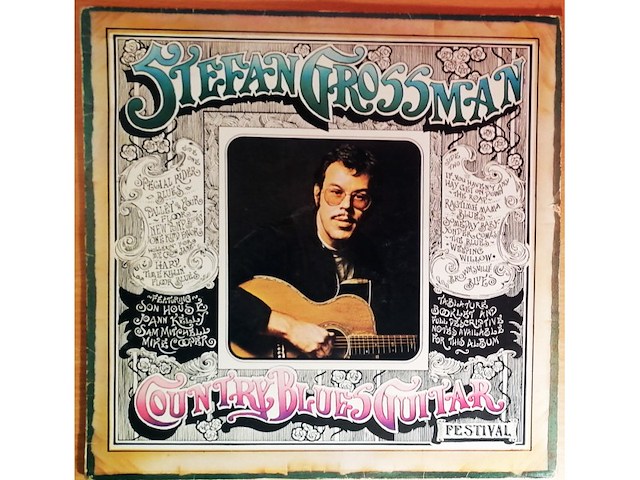 LP STEFAN GROSSMAN - Country Blues Guitar (1984) NM/VG