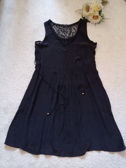 ♫ ♪ ♫ KOOKAI svilena crna haljina NOVO