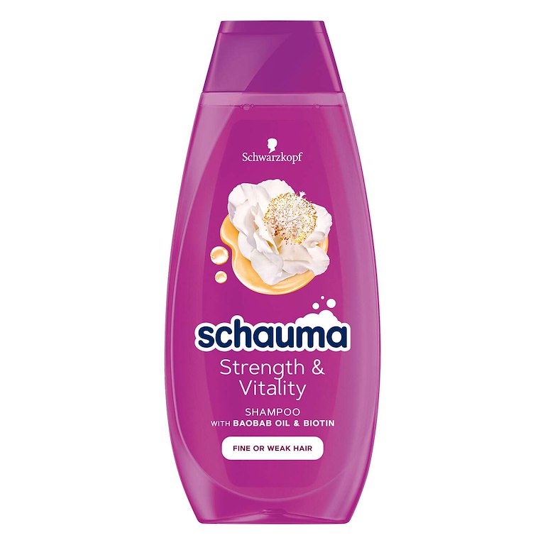 Schauma šampon za kosu strenght & vitality 400ml schauma
