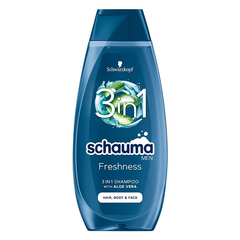 Schauma šampon men 3u1 sea minerals&aloe ver 400ml schauma