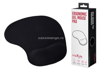 Maxlife home office ergonomska gel podloga za miša 19x24cm