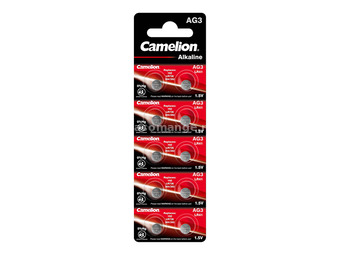 Camelion alkalna baterija, AG3, LR41, 392, 1/10