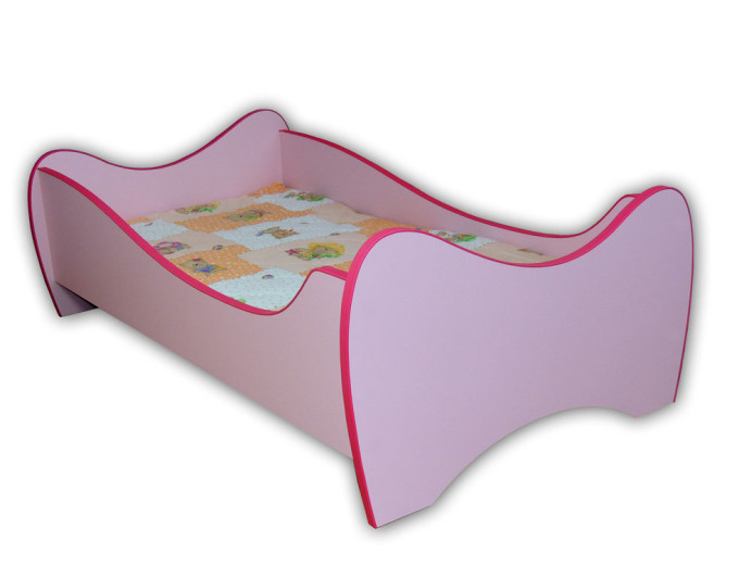 Serija Midi Colour-Pink Dečiji krevet sa dušekom i letvicama