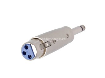 Adapter XLR utičnica - 6,3mm utikač, XLR-3FJPS