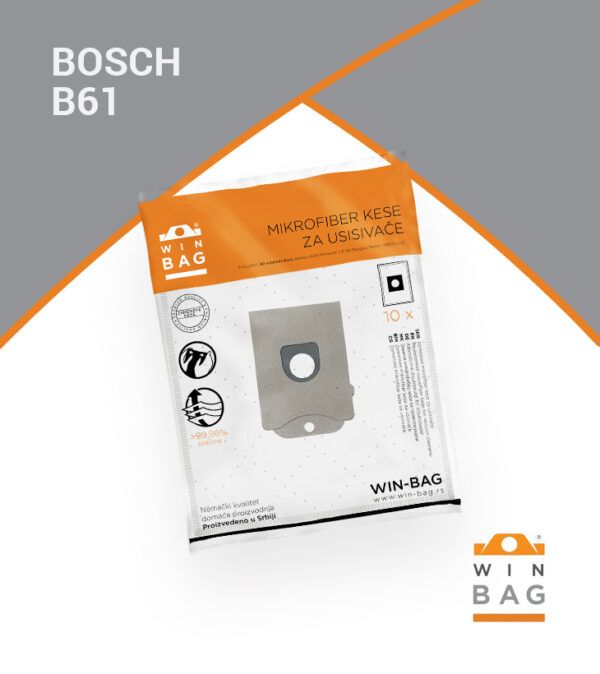 Kese za BOSCH USISIVAČE TypeK / BSN1600-BSN1800 /BigBag3L /Arriva model B61