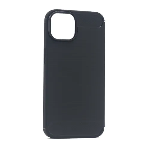 Silikonska futrola - maska BRUSHED za iPhone 14 crna (MS)