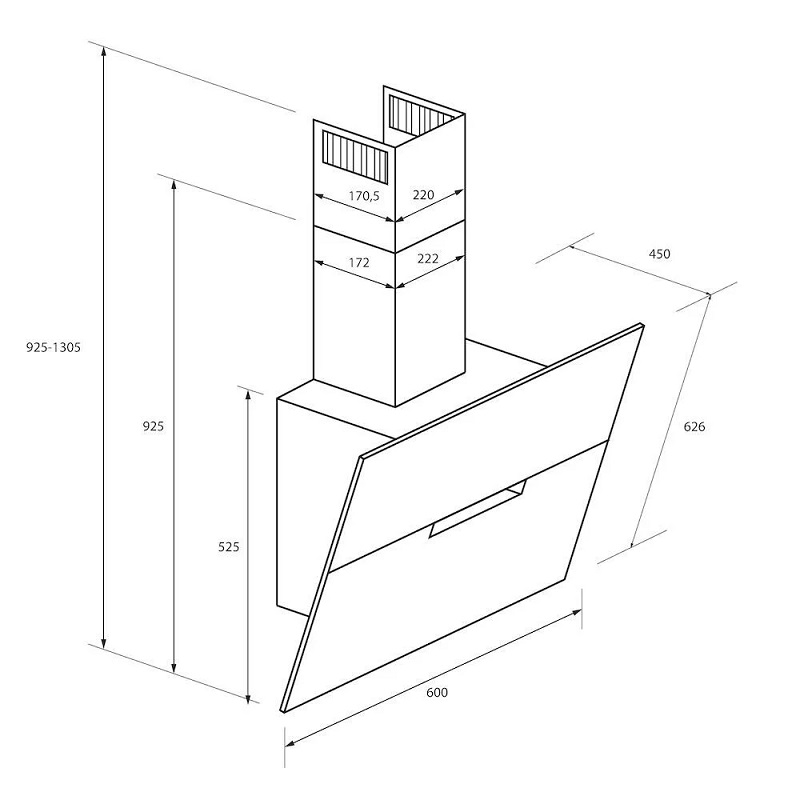 Haier dekorativni aspirator HADG6DCS56B