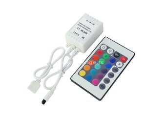 RGB LED kontroler 72W , IR daljinac 24K