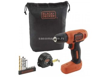 BLACK&amp;DECKER Akumulatorska bušilica odvijač 7.2 LI-Ion torbica pribor - BDCD8GPA