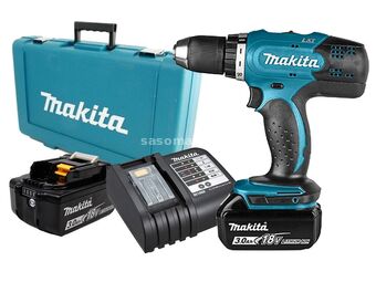 Makita akumulatorska bušilica odvijač DDF453SFE, 18V/3Ah, 42Nm,