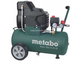 Kompresor za vazduh (bezuljni) - 1500 W/24l/8bar - BASIC 250-24 W OF - Metabo