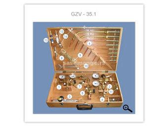 Garnitura za gasno zavarivanje i rezanje GZV-35.1 /gorivi gas O2i AC/