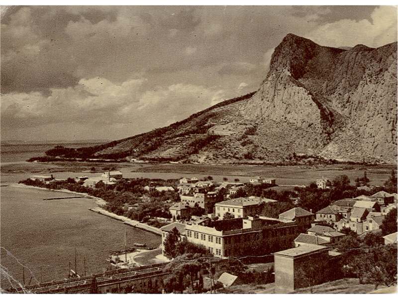 Omiš panorama iz 1952. godine - korišćena