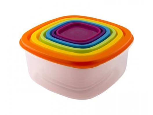 LAMART LT6029 Set plastičnih posuda 6kom RAINBOW