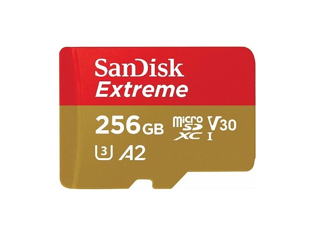 SanDisk Extreme 256 GB A2 Micro SD Card SDHC 190 mb/s