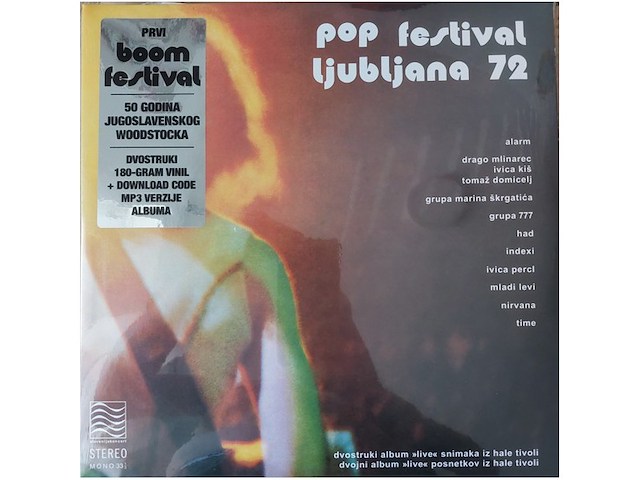 Various ‎– Pop Festival Ljubljana 72 - Boom 2LP 2022