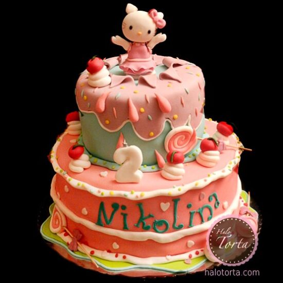 Hello Kitty iz velike torte